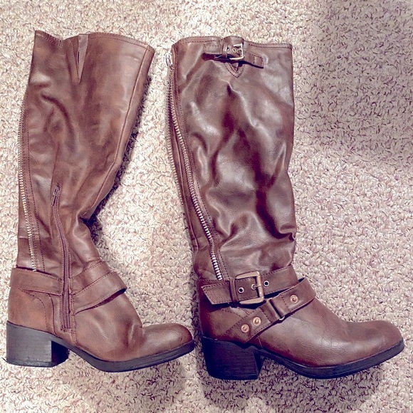 Aldo | Shoes | Beautiful Vintage Knee High Boots Zipper | Poshmark